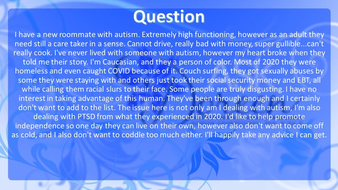 Ask Dr. Doreen: How Can I Help My Autistic Roommate? - YouTube