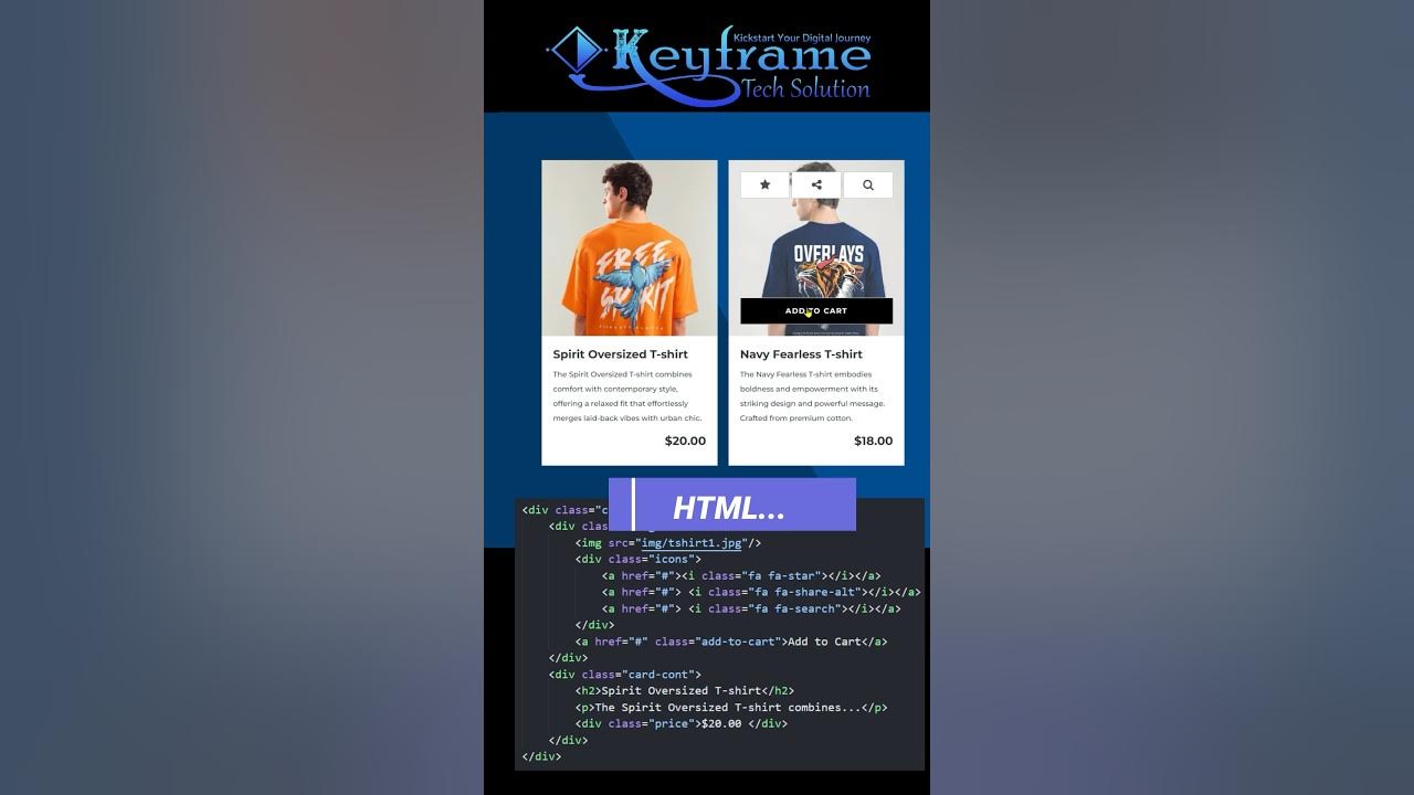 Create Awesome Shopping Cart Using HTML and CSS - YouTube