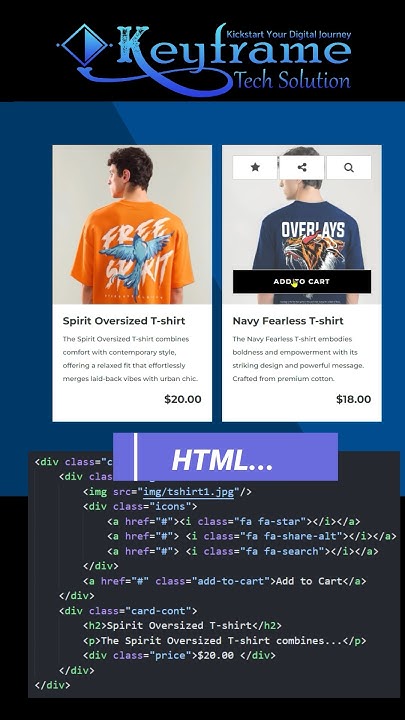 Create Awesome Shopping Cart Using Html And Css Youtube