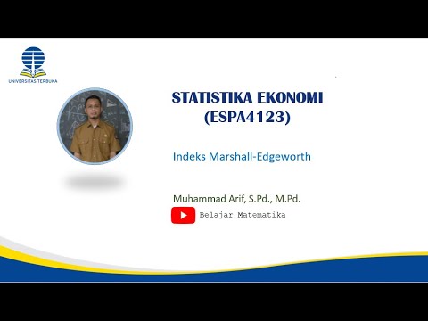 MODUL 6 KB 2 STATISTIKA EKONOMI INDEKS MARSHALL EDGEWORTH - YouTube