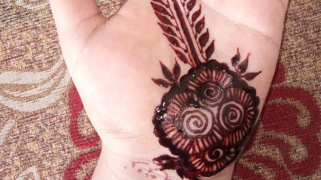 New and latest bail mehndi design for front hand 💞 Stylish mehndi ...