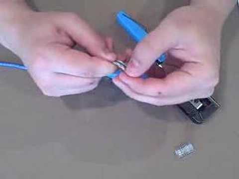 How to Terminate Cat5e wire - YouTube