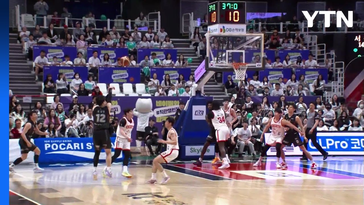 kt, PO 탈락 위기 속 SK에 반격...해먼즈 '더블더블' / YTN - YouTube