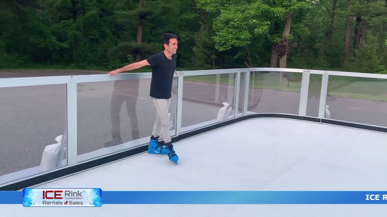 First steps on synthetic ice - YouTube