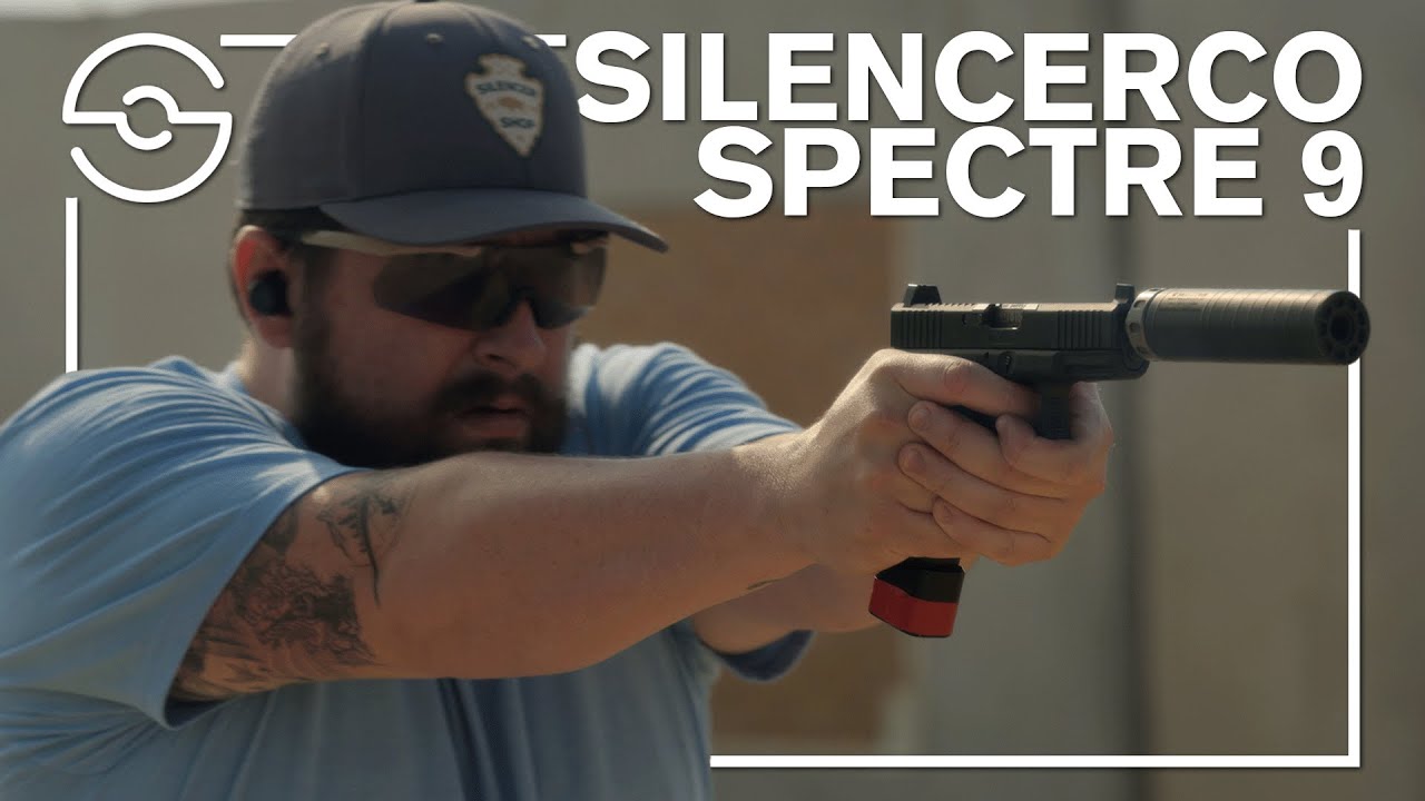 SilencerCo Spectre 9 - Lightweight Titanium Pistol Suppressor - YouTube
