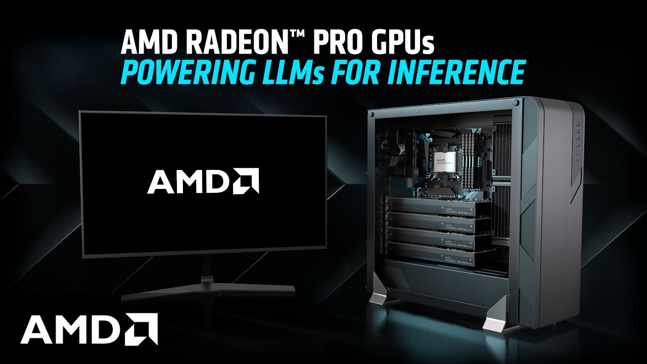 AMD Radeon PRO Desktop GPUs Powering Large Language Models (LLMs) - YouTube