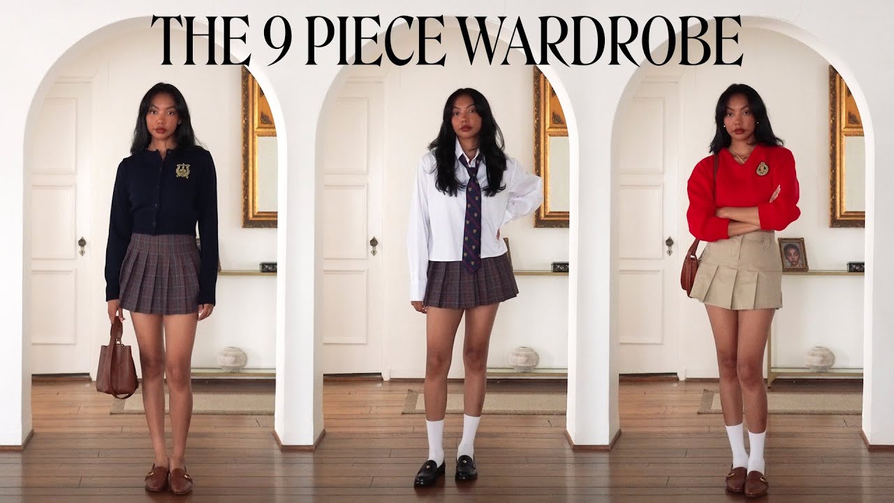 HOW TO BUILD AN ENTIRE WARDROBE WITH ONLY 9 PIECES! - YouTube
