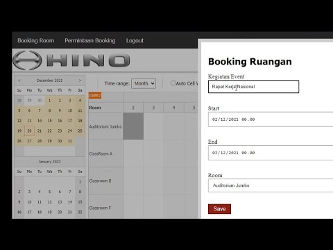 Source Code Aplikasi Sistem Booking Room Ruangan C - YouTube