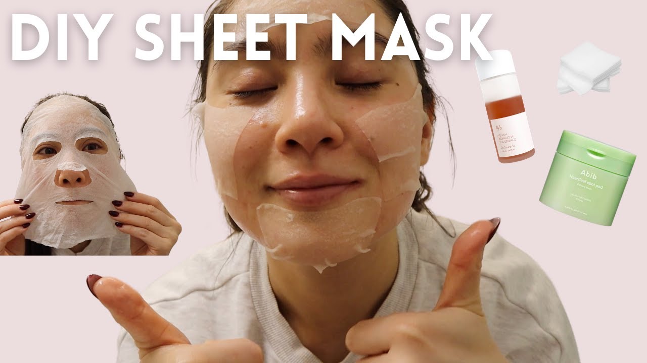 Gör din egen sheet mask! 🧖‍♀️ | DIY Sheet mask på några minuter - YouTube