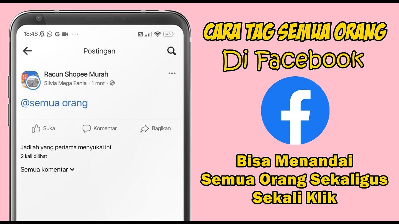 Cara Tag / Menandai Semua Orang Sekaligus Di Facebook - YouTube