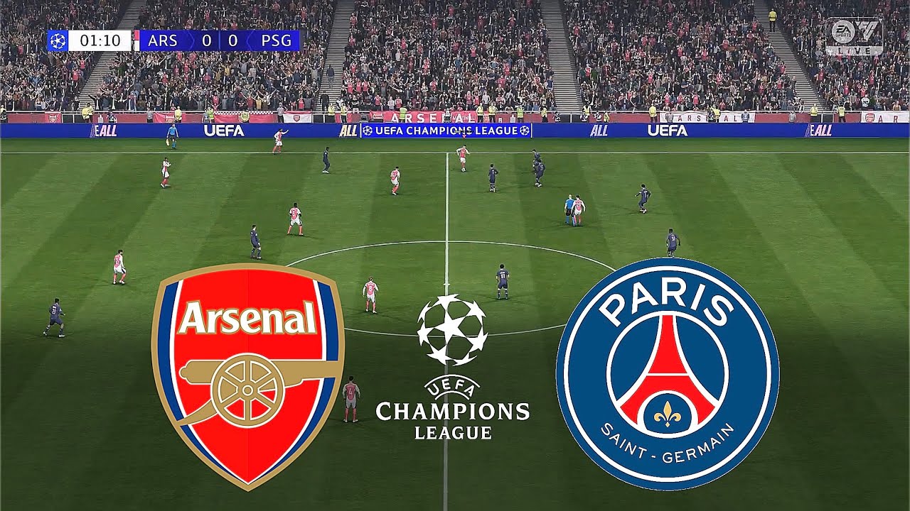 ARSENAL vs PARIS SAINT - GERMAIN | UEFA CHAMPIONS LEAGUE 2024/25 - YouTube
