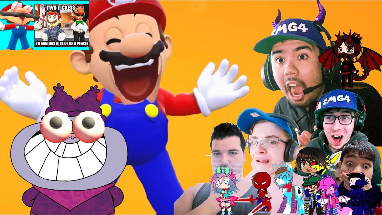 Mario Reacts To Nintendo Memes 8 Reaction Collab | CHOWDER PARODY - YouTube