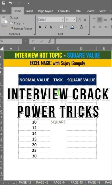 INTERVIEW HOT TOPIC!! EXCEL POWER FUNCTION!! Excel Magic!! - YouTube