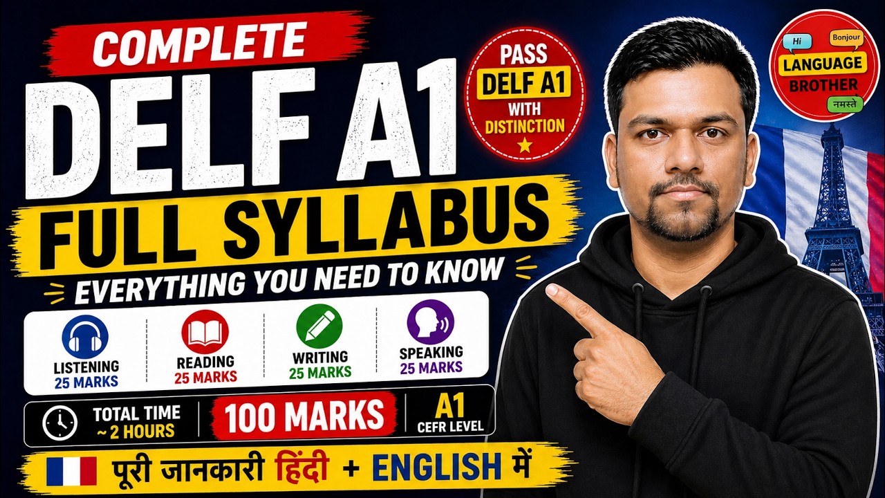 DELF A1 Syllabus 2026 || Complete Exam Pattern, Grammar, Topics ...