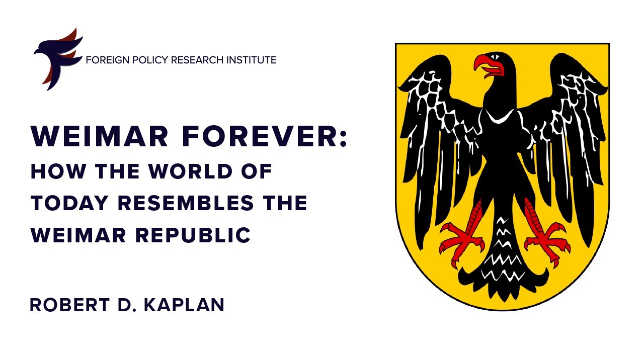 Weimar Forever: How the World of Today Resembles the Weimar Republic ...