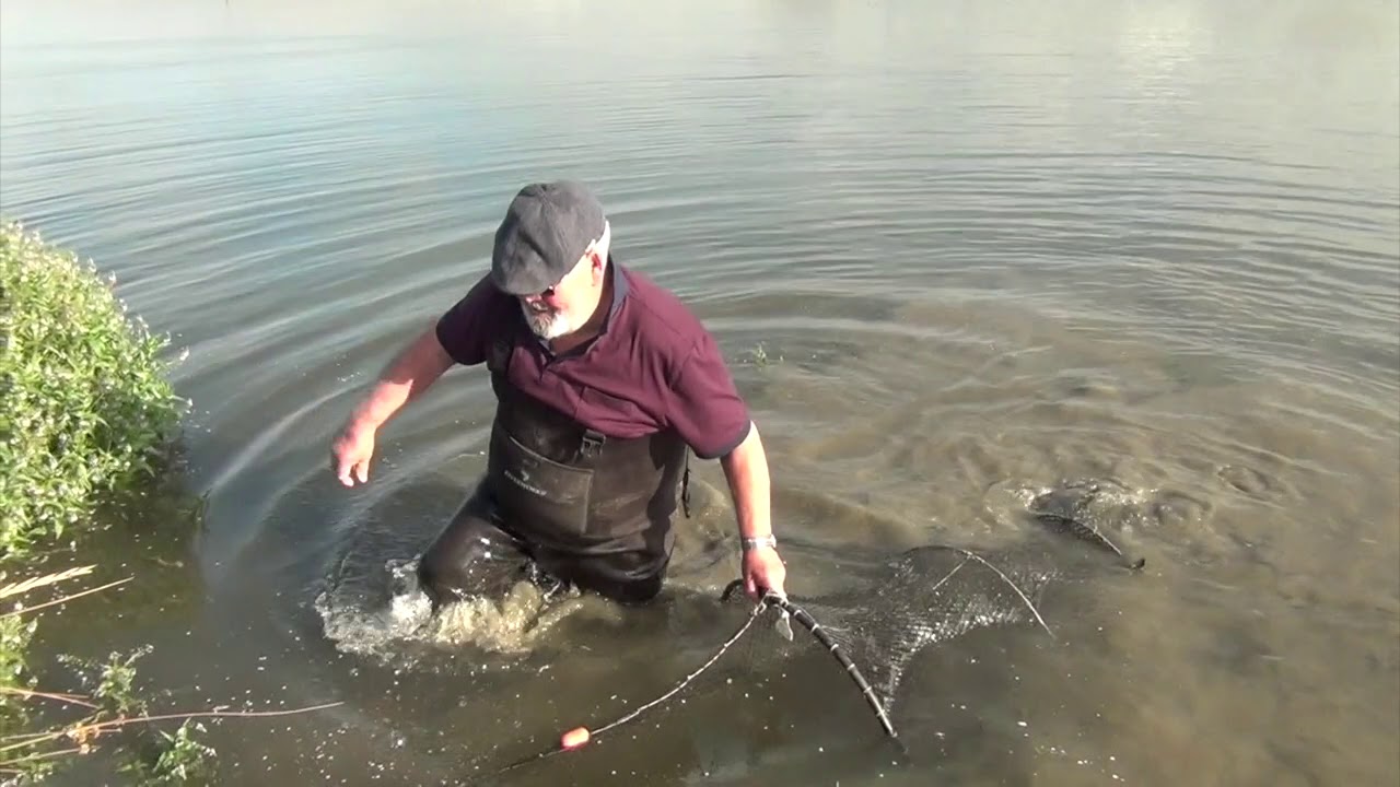 Eeling with a set net - YouTube