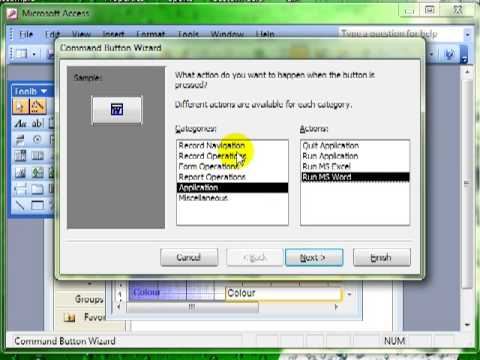 AM 5411 Add a Command button to a form Microsoft Access 2003 - YouTube