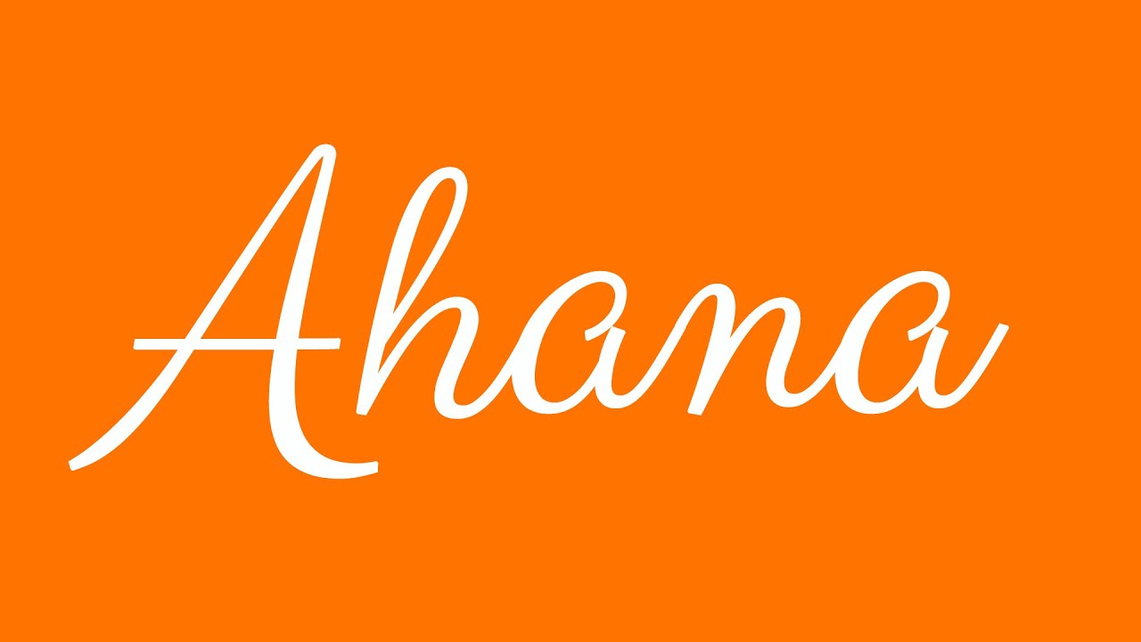 Learn how to Sign the Name Ahana Stylishly in Cursive Writing - YouTube