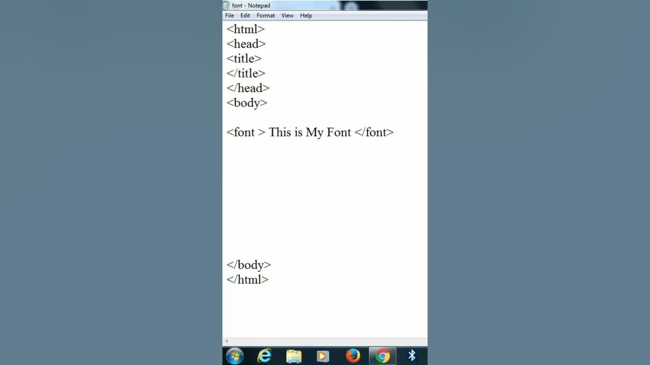 Html font size and color | How to change html font size and color - YouTube