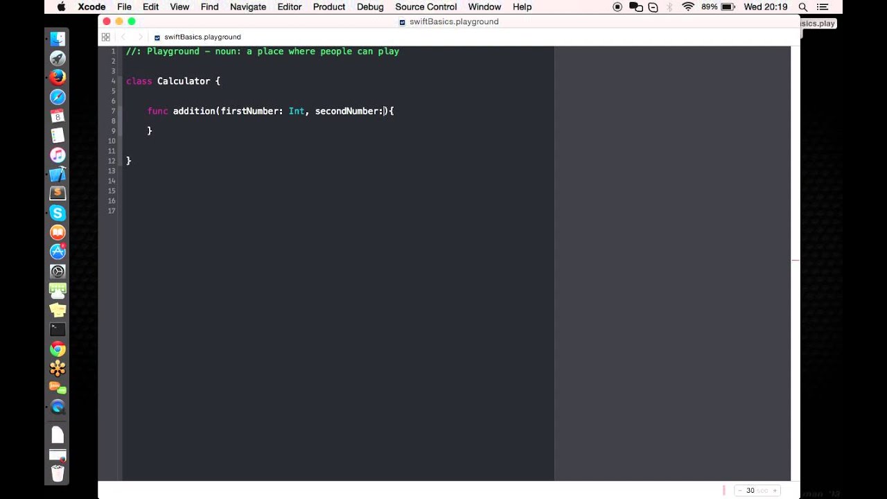 Swift Basic Variable Class Method Objects Youtube