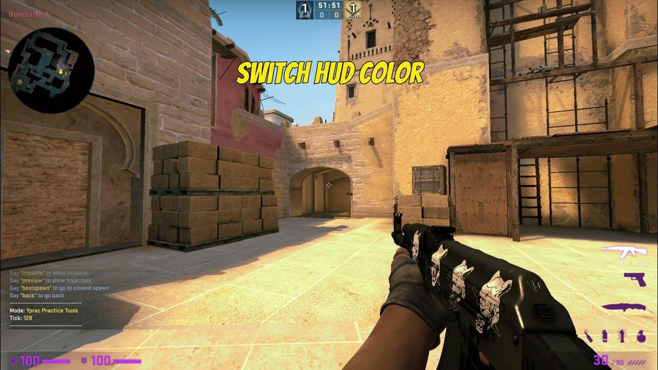 SWITCH HUD COLOR CSGO - YouTube