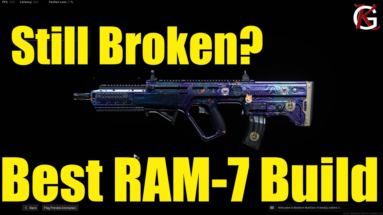 Call Of Duty Modern Warfare Best RAM-7 Build (Season 5) - YouTube
