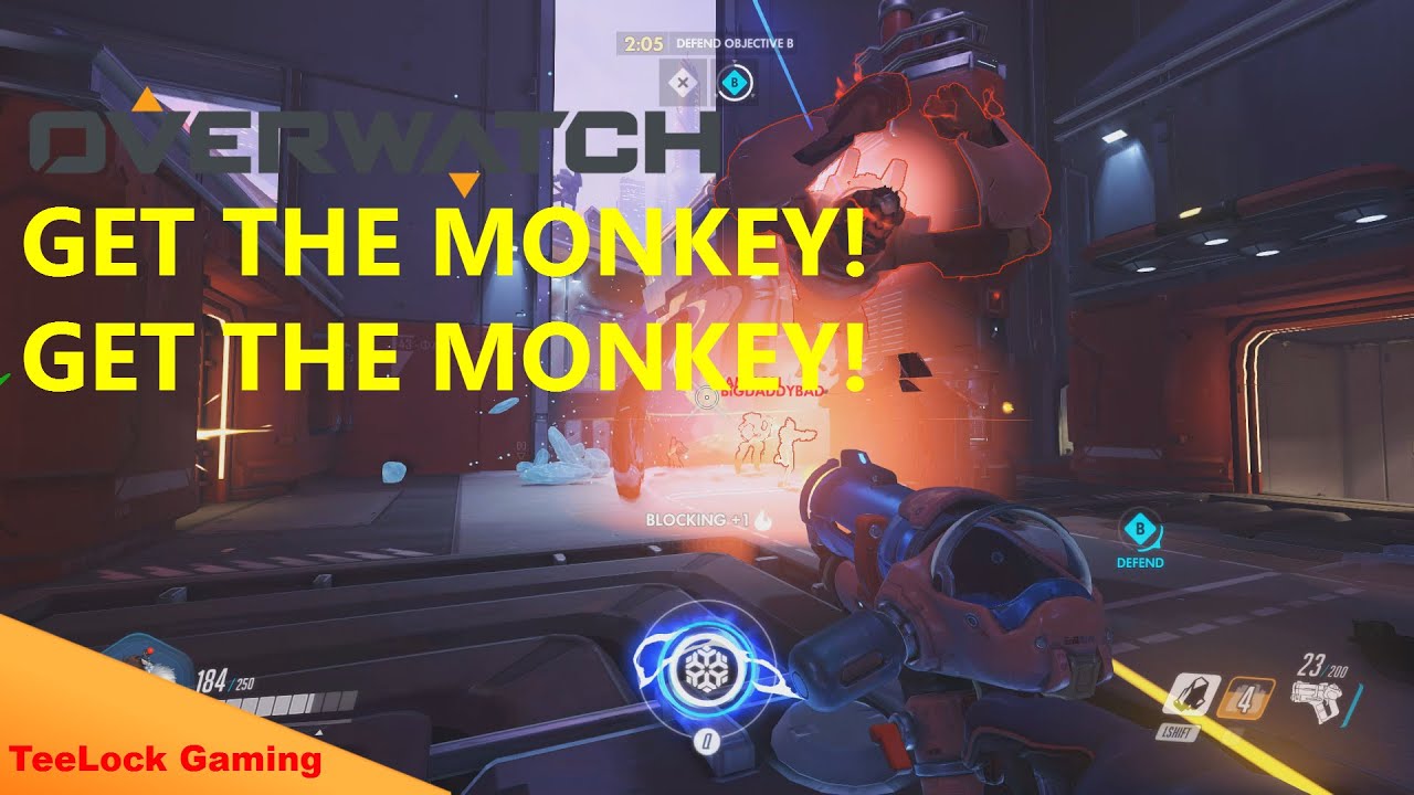 Overwatch - Monkey! Monkey! Monkey! - TeeLock Gaming - YouTube