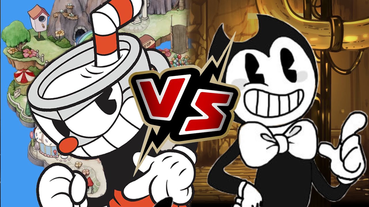 Cuphead vs bendy sprite fight - YouTube