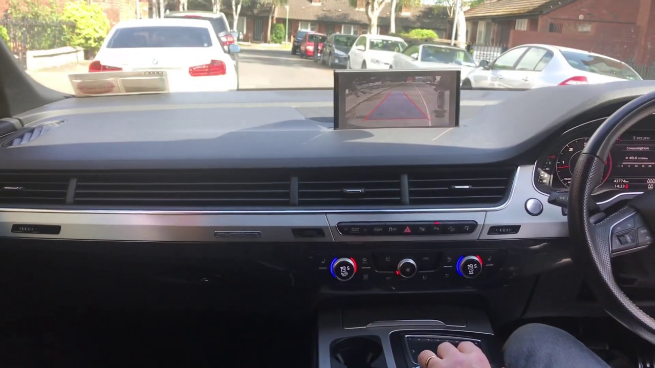 Audi Q7 Integrated Reversing Camera Retrofit - YouTube