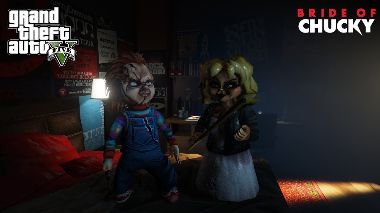 CHILD'S PLAY MOD w/ CHUCKY & TIFFANY!! (GTA 5 Mods) - YouTube