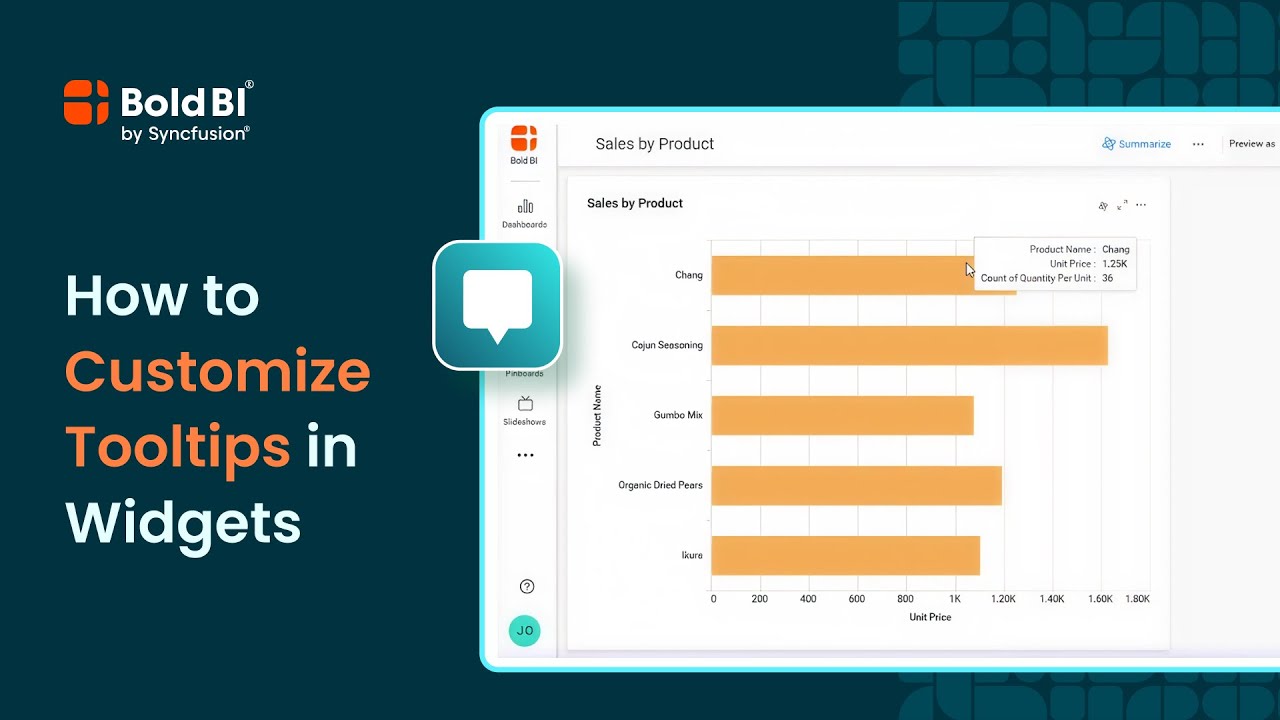 How to Customize Tooltips in Widgets | Bold BI - YouTube