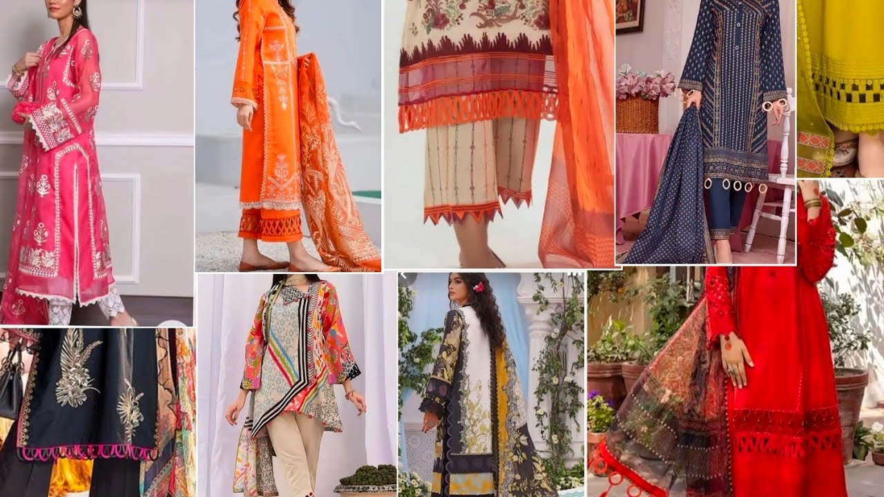 Daman designs stylish daman design dress chalk design latest daman and ...