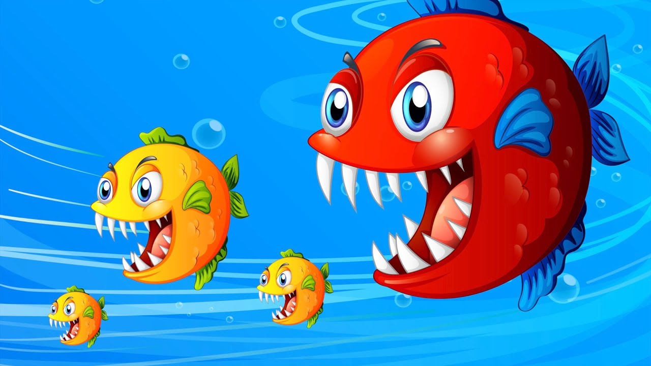 Scared Animated Fish