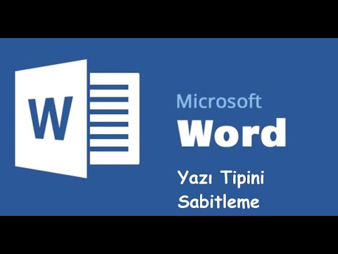 Word Programında Varsayılan Yazı tipi ve Boyutunu Değiştirme