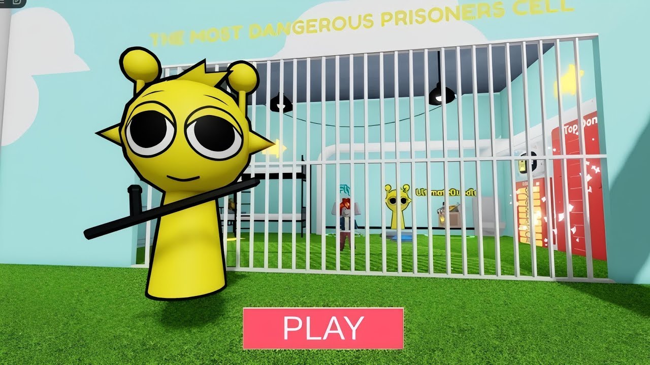 what If become yellow Sprunki's Prison run in hungry sprunki monster # ...