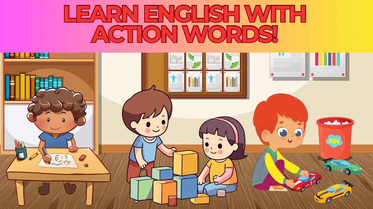 Learn Daily Activities in English | Fun English Words for Kids! - YouTube