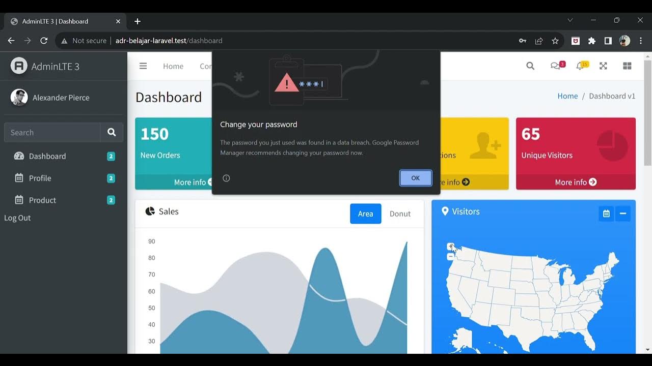 Tugas Authentication, middleware, session laravel - YouTube