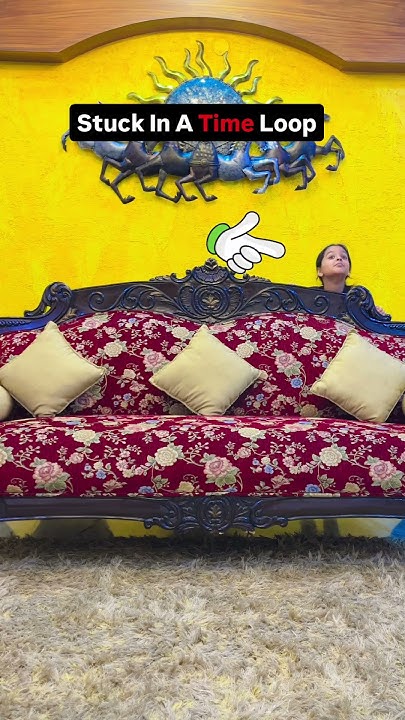 Stuck in a time loop ☝️😀 🤣🤣 | CUTE SISTERS SHORTS #relatable #shorts # ...