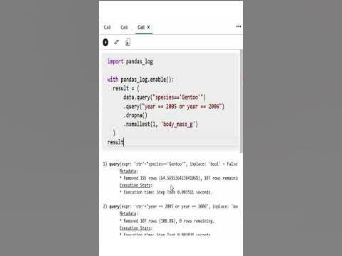 Pandas Log - Feedback On Pandas Operations #plot #pandas #code #technology #chatgpt #shorts # ...