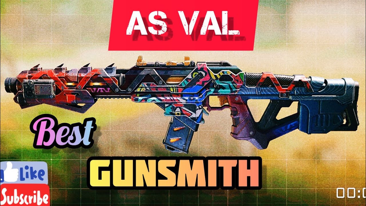 AS VAL best gunsmith in CODM | Lutar CODM | #86 - YouTube