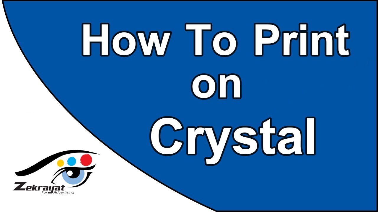 how to print on crystal - YouTube