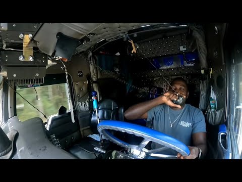 *floating a 13 speed up and down shifting* Jake brake action - YouTube