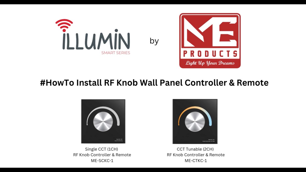 #HowTo Install RF Knob Panel Controller & Remote - YouTube