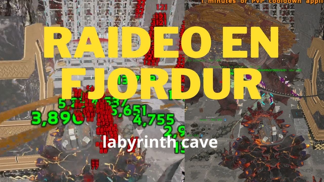 RAIDEO en la, LABYRINTH CAVE, ARK SURVIVAL EVOLVED - YouTube