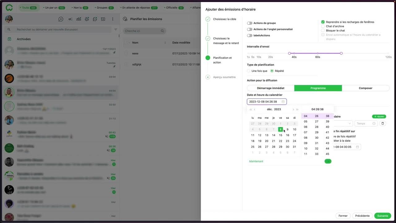 Comment programmer des campagnes de messages personnalisés ? - YouTube