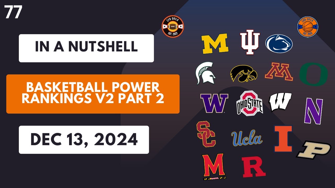 Big Ten Basketball Power Rankings V2 Part 2 | Nutshell 77 - YouTube