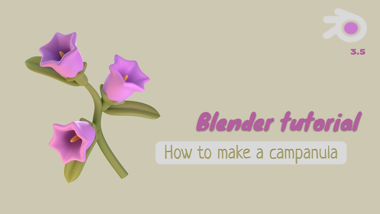 How to make a cute flower - 3d Blender tutorial for beginner - YouTube