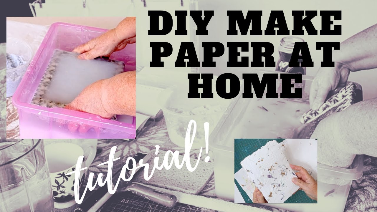Make Your Own Paper, How To Make Recycled Paper, DIY Tutorial - YouTube