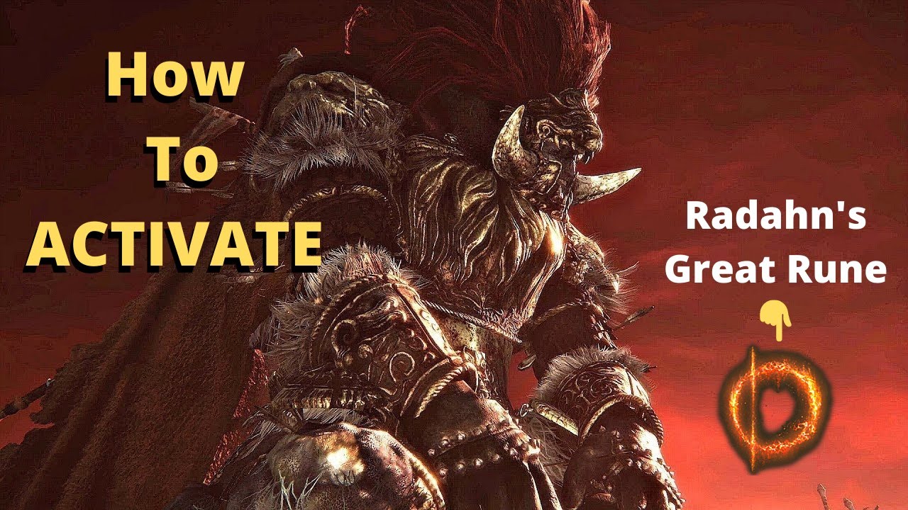 How to activate Radhan's rune in ELDEN RING - YouTube