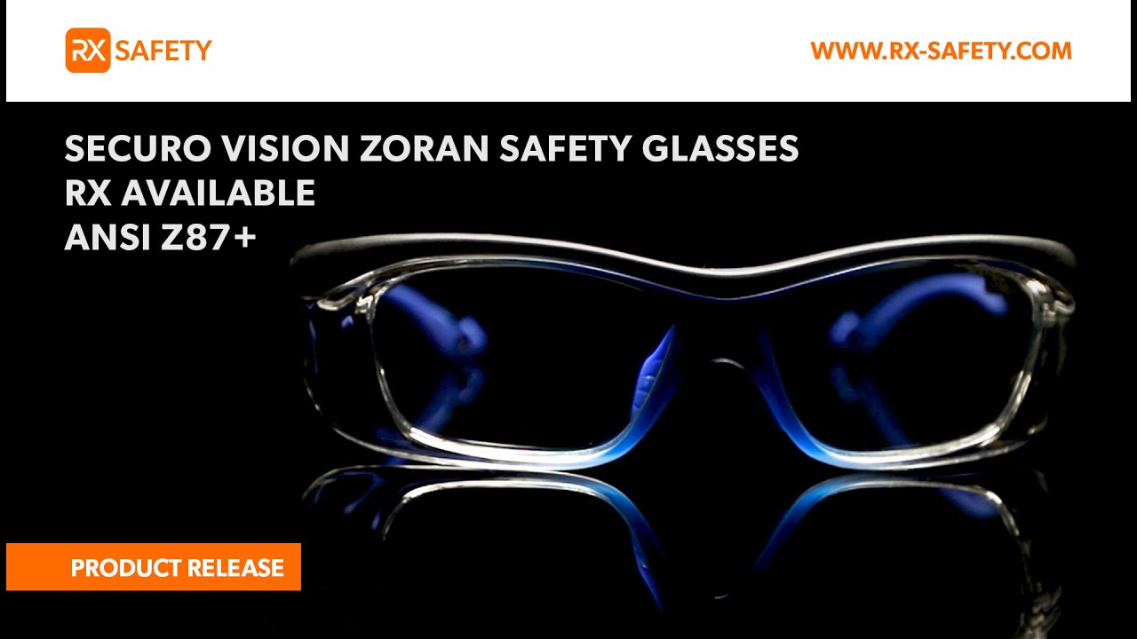 Safety Glasses Securo Vision Zoran | ANSI Z87 | RX Safety - YouTube